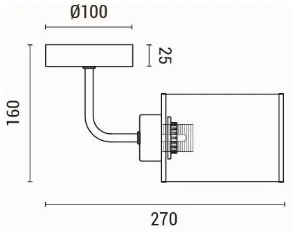 Nástěnné svítidlo MARBELINE 1xE27/60W/230V