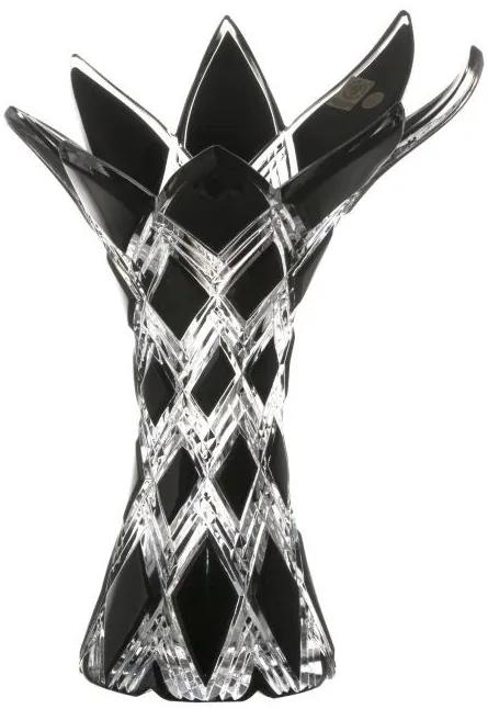 Váza  Harlequin, barva černá, výška 270 mm