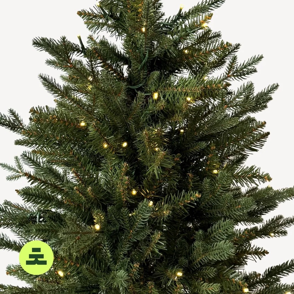 Smrk Přírodní 100 LED 90 cm