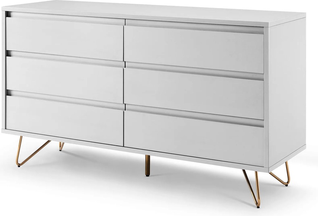 XXXLutz KOMODA, bílá, 120/70/40 cm Livetastic - Šuplíkové komody - 001769003501