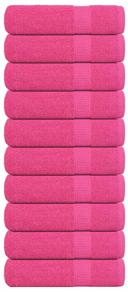 Ručníky FROGN 10 ks růžové 50x100 cm 360 g/m² 137048