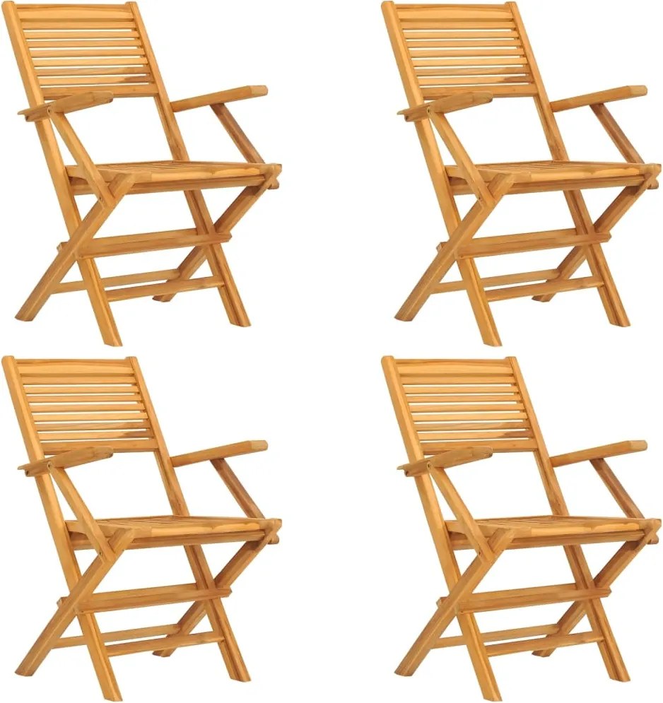 5dílný zahradní jídelní set masivní teakové dřevo 3155013