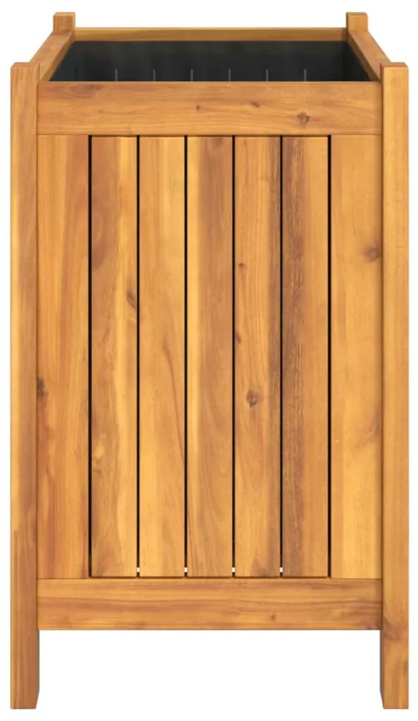 Zahradní truhlík s vložkou 54x31x50 cm masivní akáciové dřevo