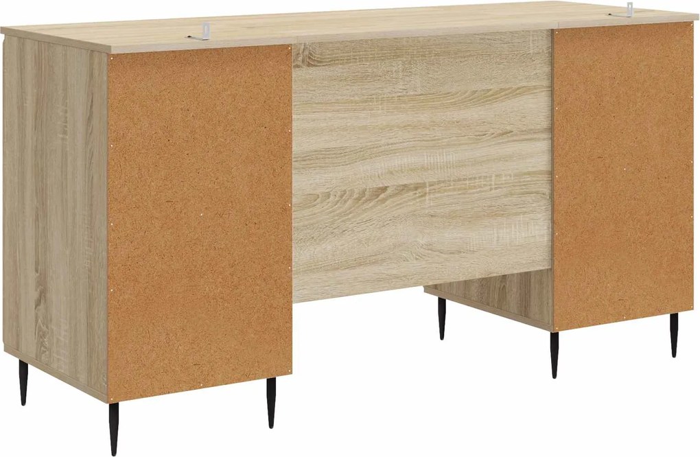 Stůl s policí Dub sonoma 142,5 x 50 x 75 cm Kompozitní dřevo 3414587