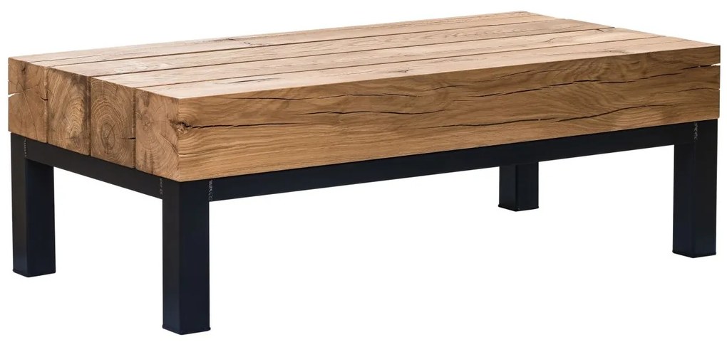 Bighome - TIROL Konferenční stolek 120x59 cm, tmavě hnědá, dub