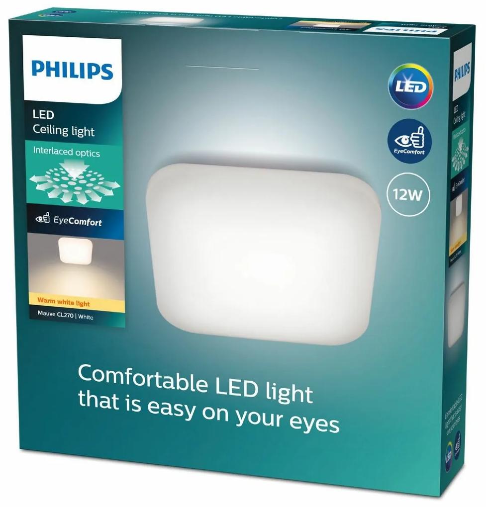 Philips 8720169195455 stropní LED svítidlo Mauve 1x 12 W 1200lm 2700K, pr. 26 cm