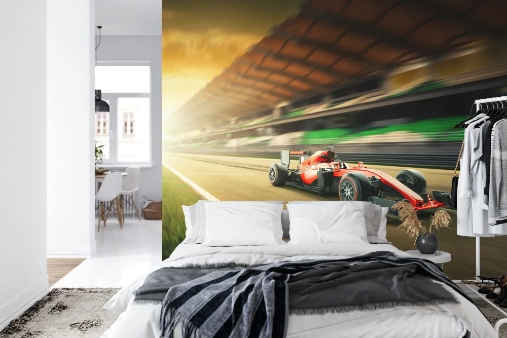 Fototapeta Vůz F1 Na Cílové Čáře Omyvatelný vlies 368x254