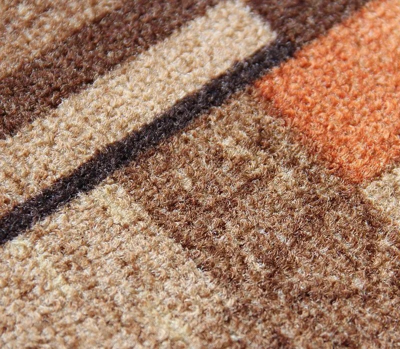 Associated Weavers, Protiskluzový běhoun na míru Bombay 44, šíře 67 cm, hnědá, chodba / předsíň