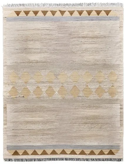 Diamond Carpets India, Ručně vázaný kusový koberec Angelo DESP P116 Pastel Brown Mix, 140x200, béžová, chodba / předsíň