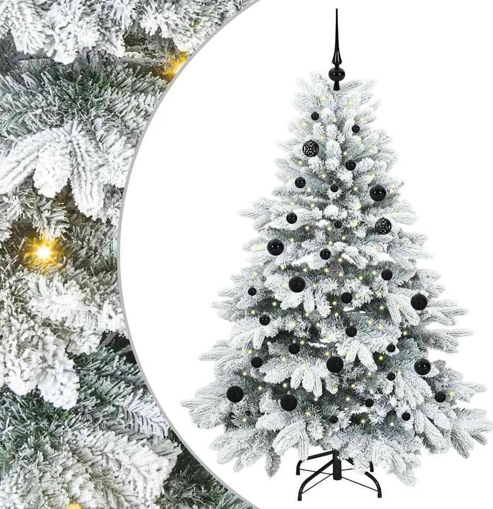 Umělý vánoční stromeček s 150 LED diodami Bílá 150 cm PE a PVC 3397602