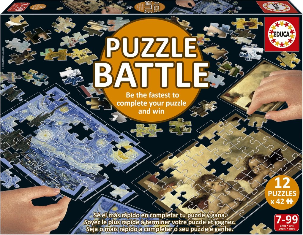 Educa puzzle bitva umění 12 × 42 dílků