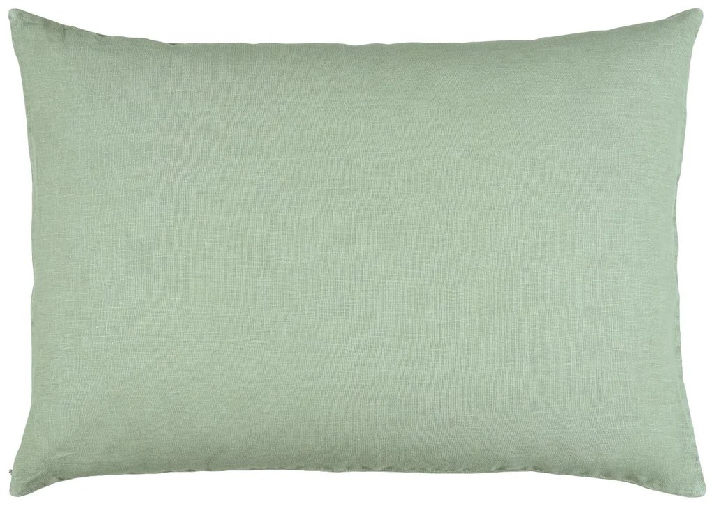 IB LAURSEN Lněný povlak na polštář Misty Jade 50 × 70 cm, zelená barva, textil