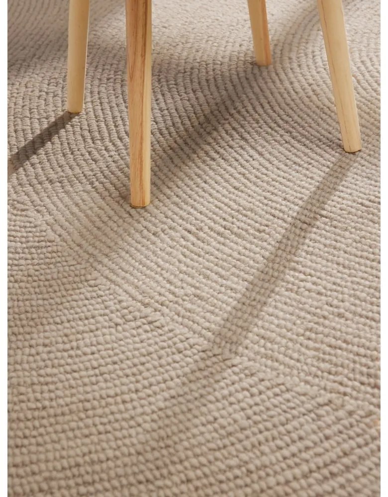 Béžový ručně tkaný vlněný koberec 80x150 cm Calmio – Hanse Home