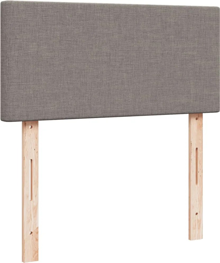Box spring postel s matrací taupe 90x190 cm textil 3285740
