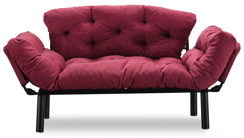 Atelier del Sofa 2-místná pohovka Nitta - Maroon, Kaštanová