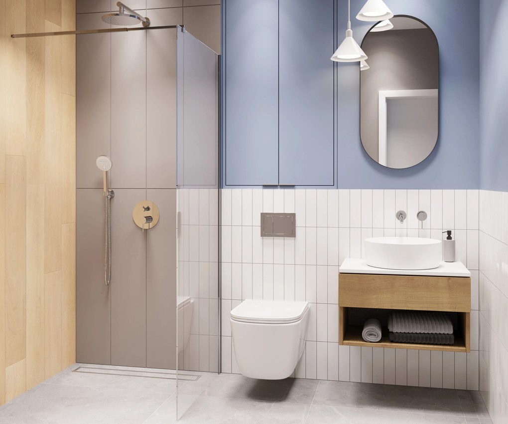 Invena Kalitea, podomítková umyvadlová baterie s iBOX montážní krabicí, chromová, INV-BP-72-U01-V