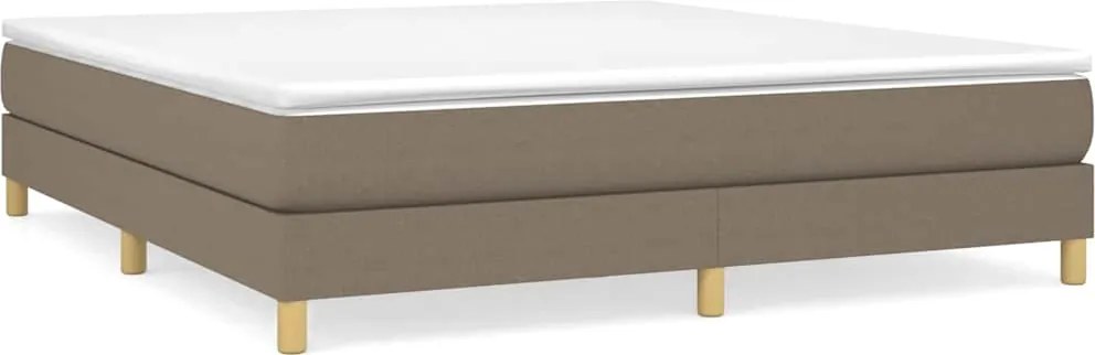 Rám postele s boxspringem taupe 160 x 200 cm textil 3120626