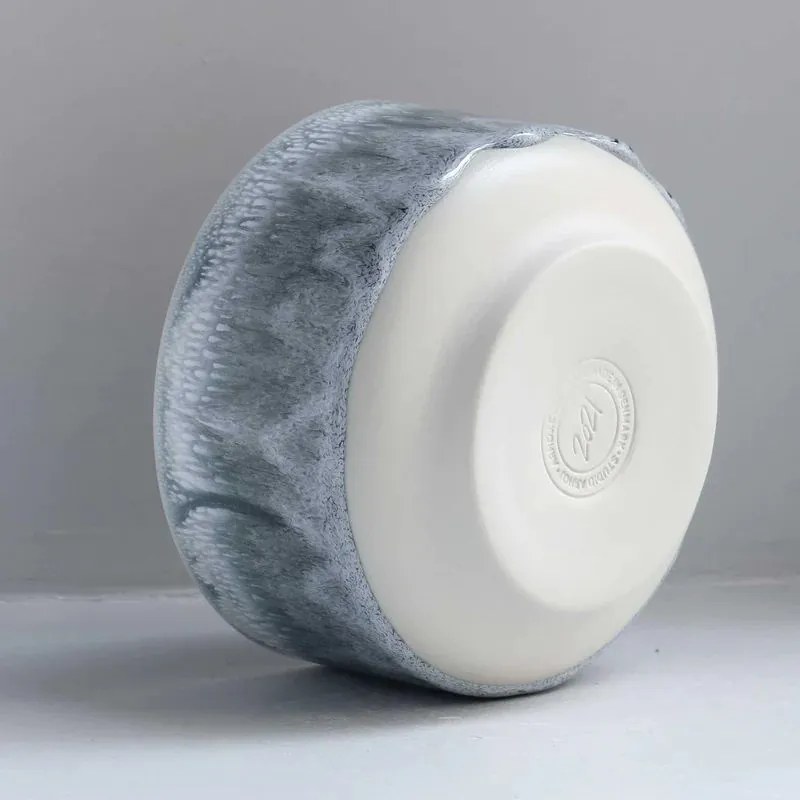 Studio Arhoj Porcelánová miska Storm Cloud 630 ml, šedá barva, černá barva, porcelán