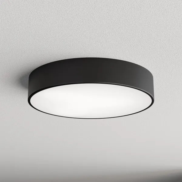 Koupelnové stropní svítidlo se senzorem CLEO 3xE27/24W/230V pr. 40 cm černá IP54