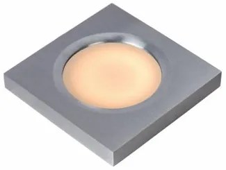 LUCIDE HAHNE Spot Light IP65 Square D4,5cm Satin Chrome, bodové svítidlo, bodovka