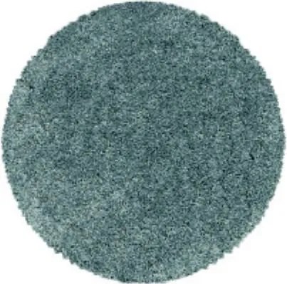Ayyildiz, Kusový koberec Sydney Shaggy 3000 aqua kruh, 80x80 (průměr) kruh, modrá, ložnice