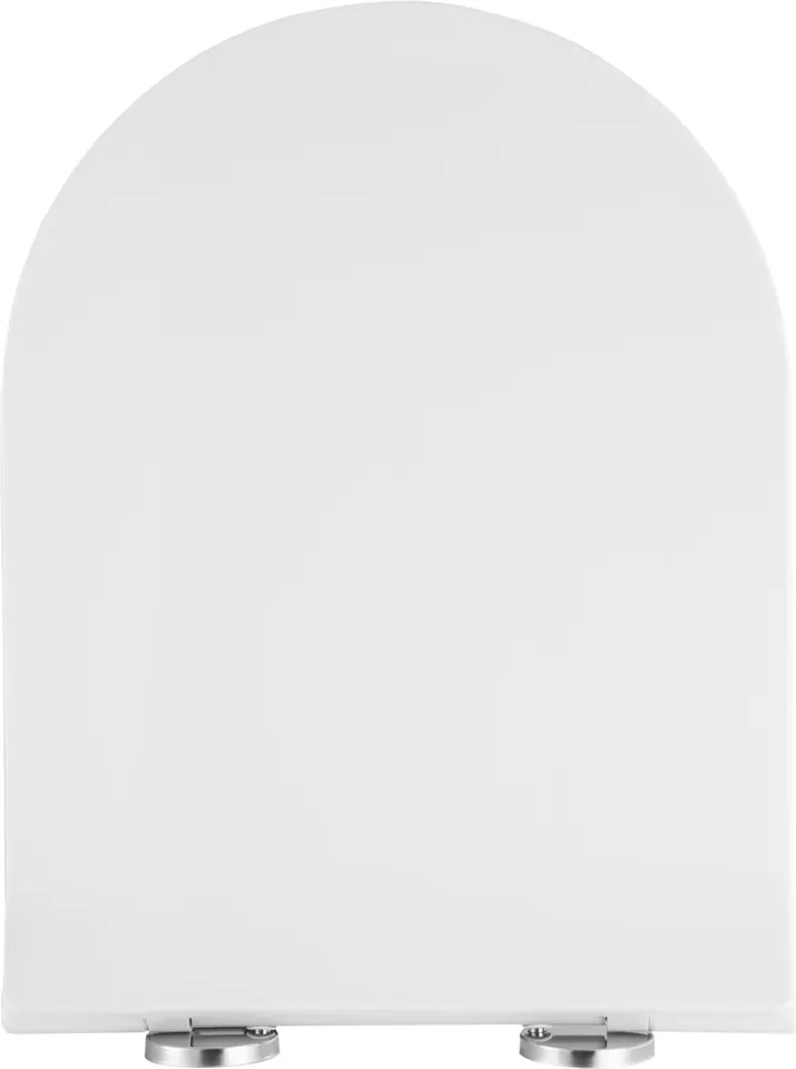 Gamma D8, WC sedátko 470x365 mm, polypropylen, SoftClose, EasyClean, bílá lesklá, GMA-D8
