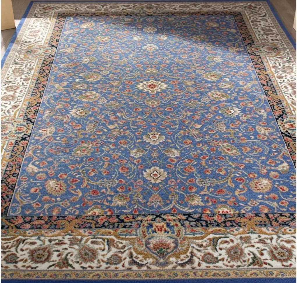 BE Koberec Sultan 1200 Ocean Blue - modrý obdélníkový Rozměr: 150x225 cm