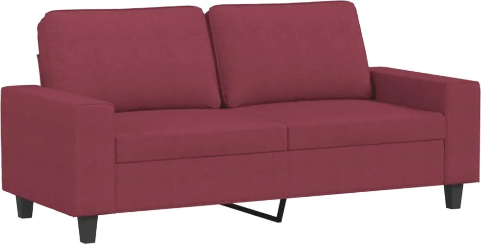 2dílná sedací souprava vínová textil 3201888