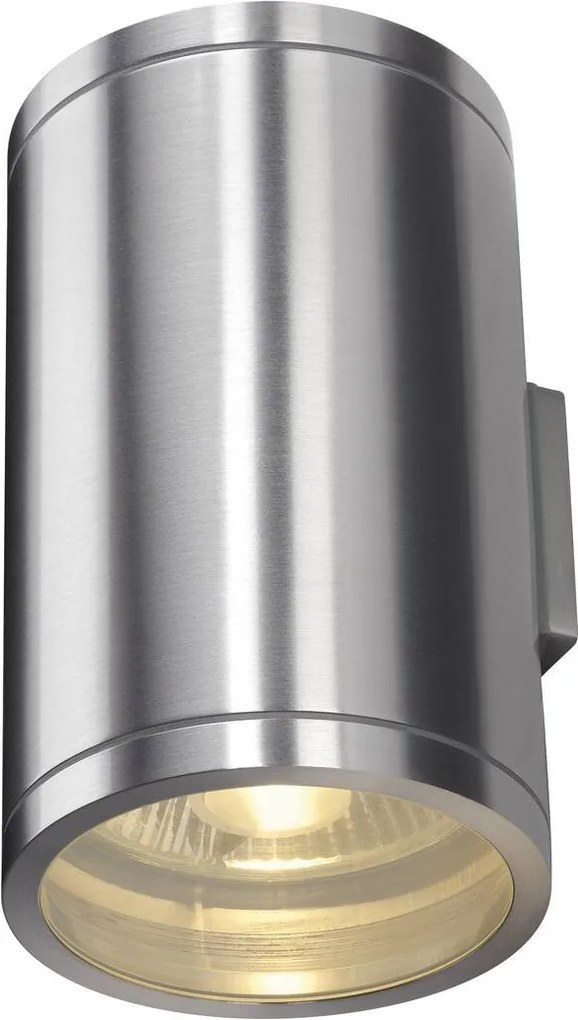 LA 1000334 ROX WALL OUT UP/DOWN QPAR11 venkovní nástěnné svítidlo kartáčovaný hliník max. 2x50W IP44 - BIG WHITE (SLV)