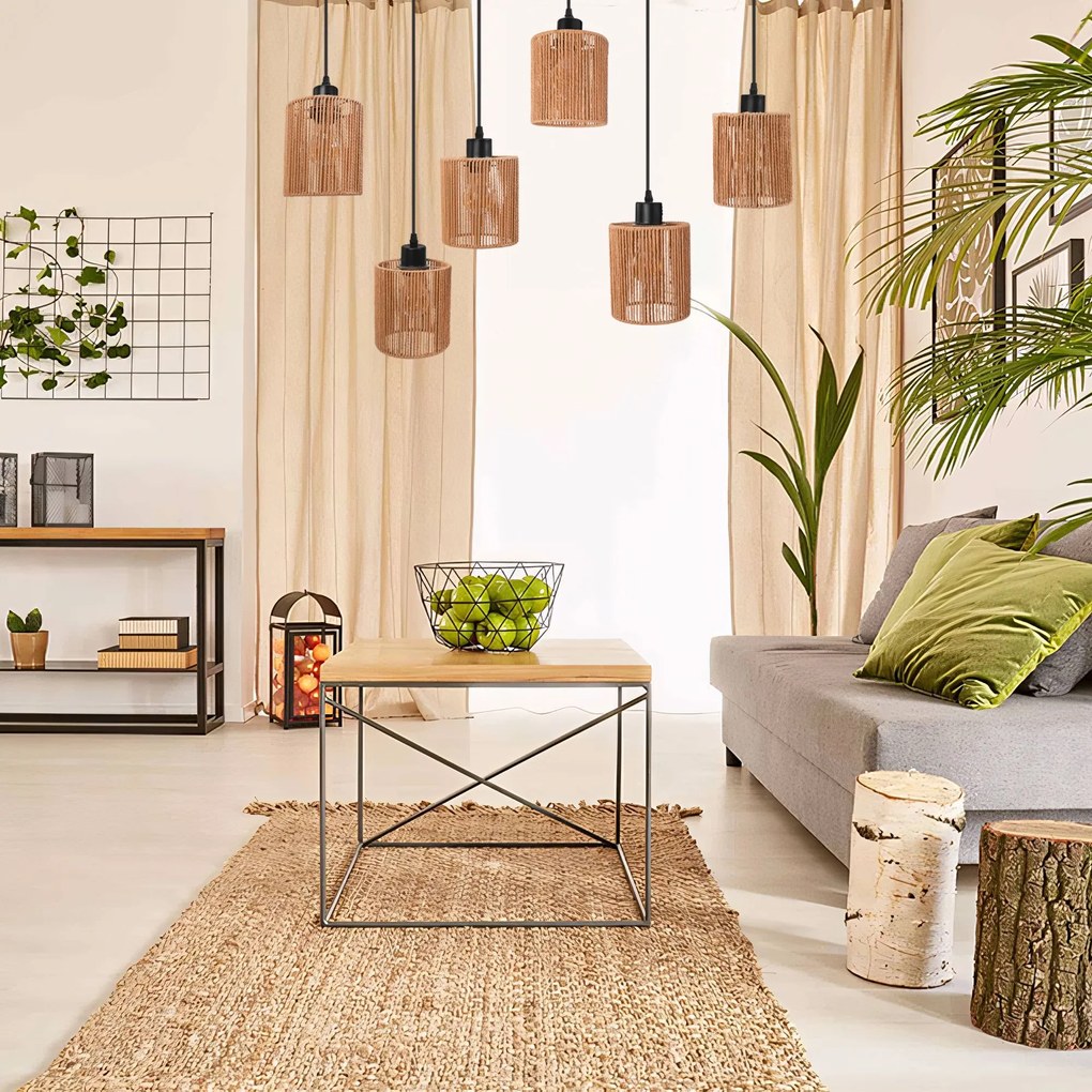 Toolight Závěsné osvětlení  BOHO B10 APP1822-6CP černé