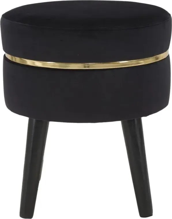 Taburet PARIS 35 cm černý