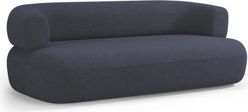 Tmavě modrá pohovka z textilie bouclé 178 cm Jenny – Micadoni