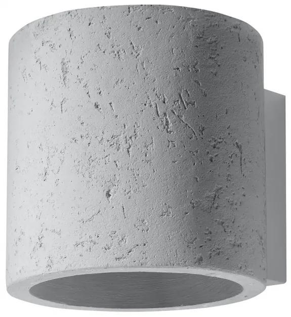 Nástěnné betonové osvětlení ORBIS, 1xG9, 40W