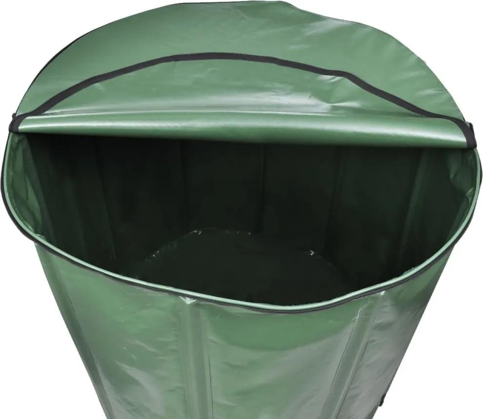 vidaXL Nádrž na vodu s kohoutkem skládací 250 l PVC [41223] Barva: Zelená