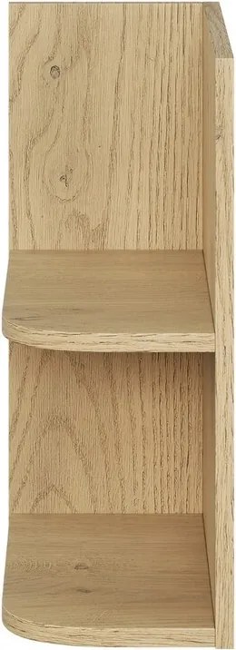 Závěsná skříňka pod umyvadlo Aster Ovalia s deskou 100 cm dub cremona/zelená