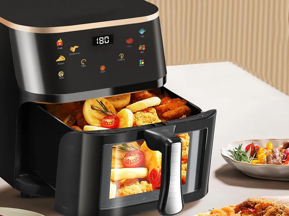 Verk Group Fritéza bez tuku fritéza air fryer velká na pečení 1400 w 10 l