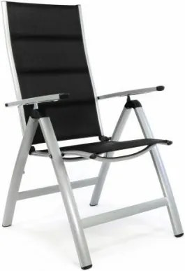 Luxusní zahradní židle s polstrováním, černá OEM D35211