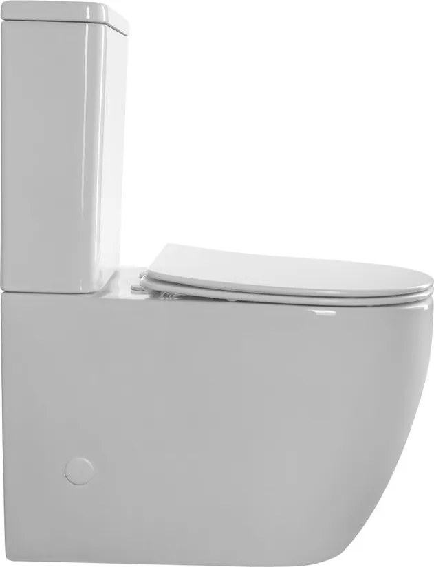 Sapho Sapho, INFINITY RIMLESS WC kombi mísa s nádržkou, spodní/zadní odpad, bílá, PC105WR