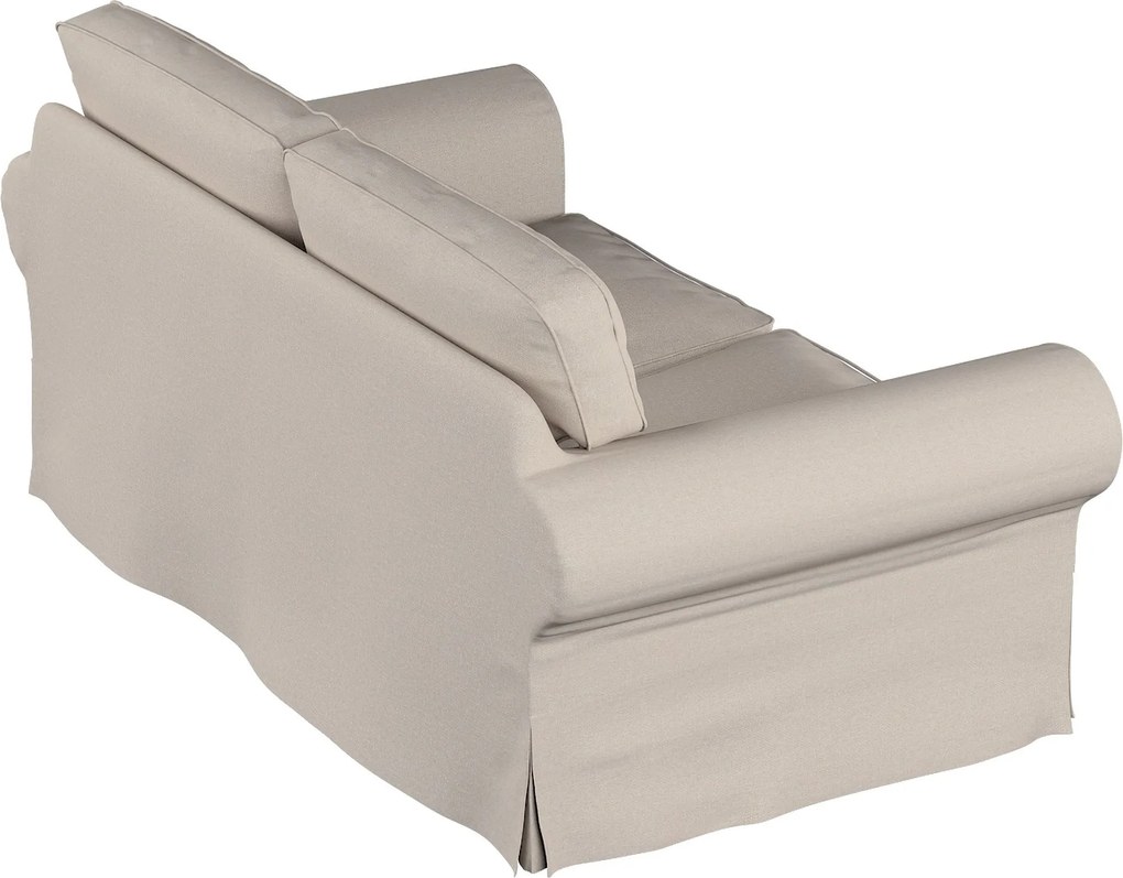Potah na pohovku IKEA  Ektorp 2-místná, rozkládací, STARÝ MODEL barva šedá látka pletený vzor