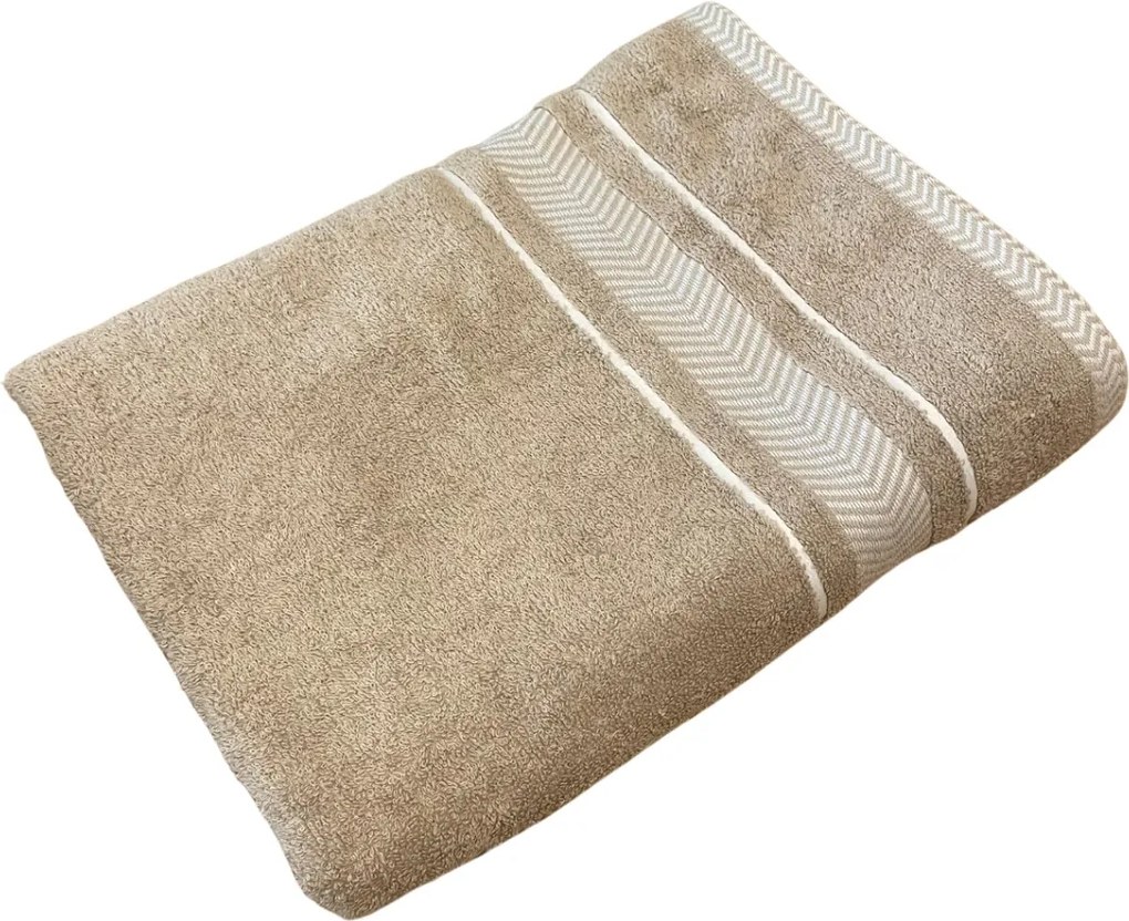 Froté ručník deluxe Monako hnědý 30 x 50cm TiaHome