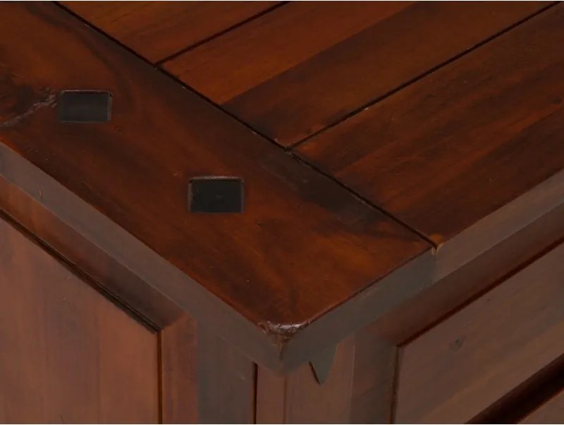 furniture-nabytek.cz - Masivní psací stůl Catello z borovice, lakovaný, hnědý – 160×70×78 cm