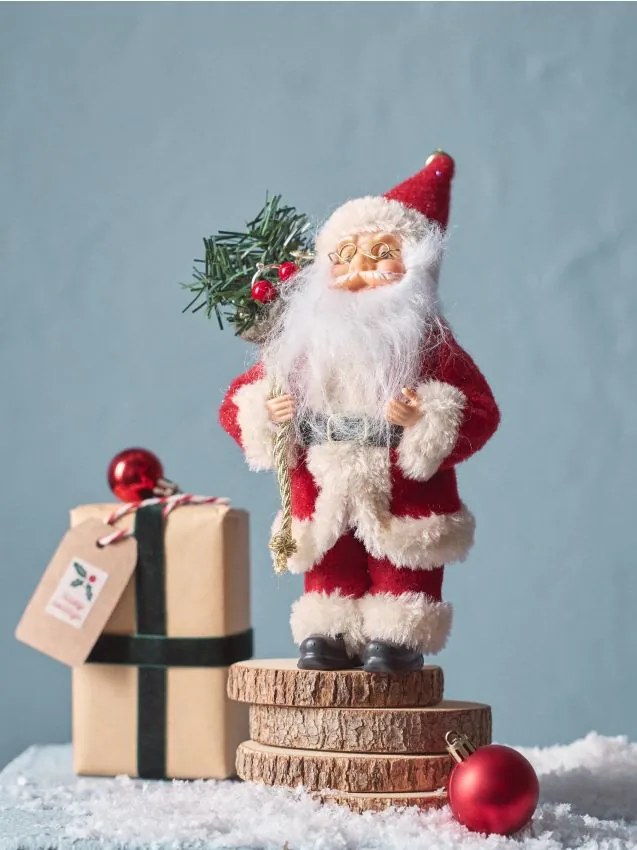 Sinsay - Stojící vánoční dekorace ve tvaru Santa Clause - červená