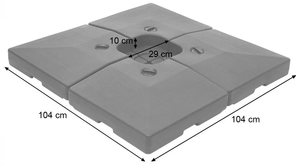 Přenosný stojan na slunečník Dekorhome