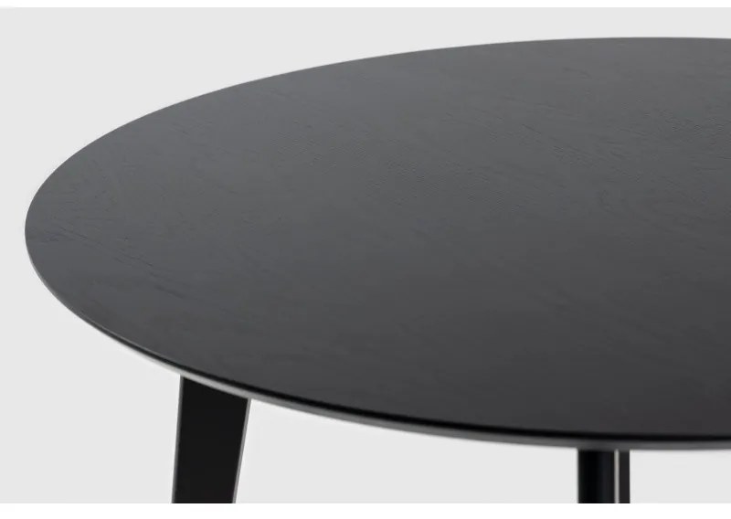 Kulatý jídelní stůl 105 cm Roxby černý