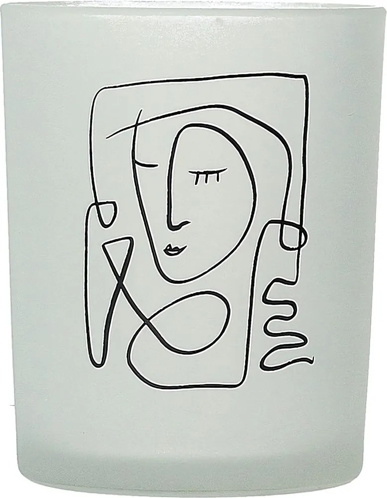 Svícen Face II výška 13cm
