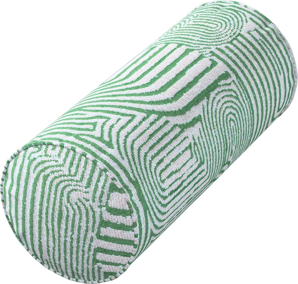 Potah na válec IKEA Ektorp barva zelená látka pletený vzor, vzorované
