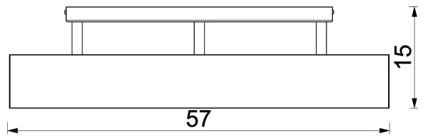 Přisazený lustr MAISON 3xGU10/8W/230V hnědá/dub
