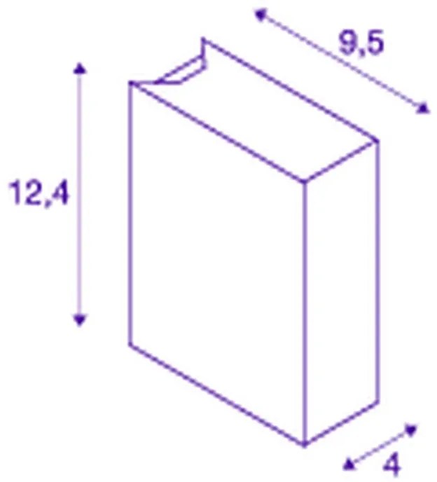 SLV 232441 Quad 2 XL, bílé nástěnné venkovní svítidlo se svícením nahoru/dolu, 8,6W LED, 3000K, výška 15cm, IP44