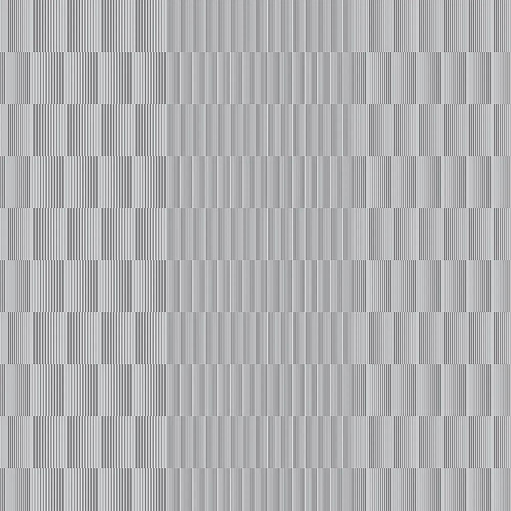 Šedo-stříbrná geometrická vliesová tapeta na zeď 105120, Formation, Graham & Brown
