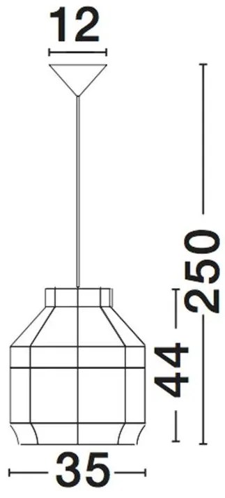 Nova Luce Závěsné svítidlo MIA, bílá barva E27 1x12W